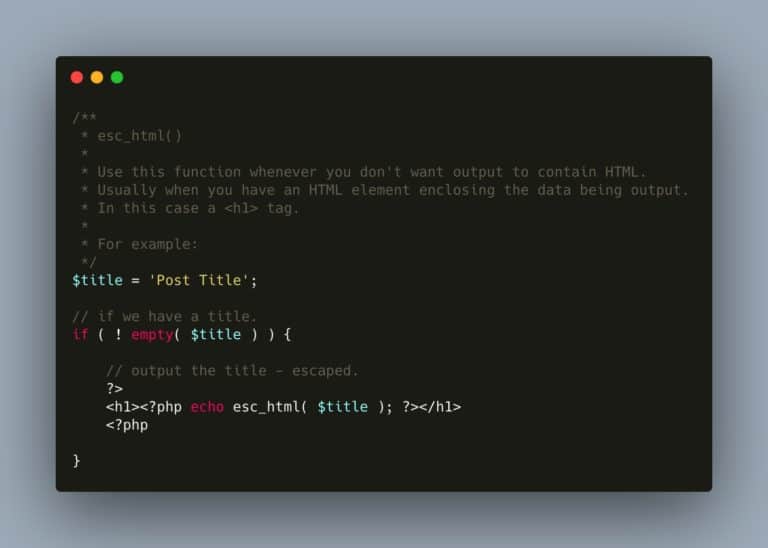 Escaping Data In Wordpress Highrise Digital