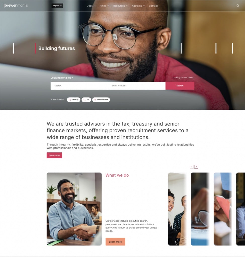 Recruitment agency websites