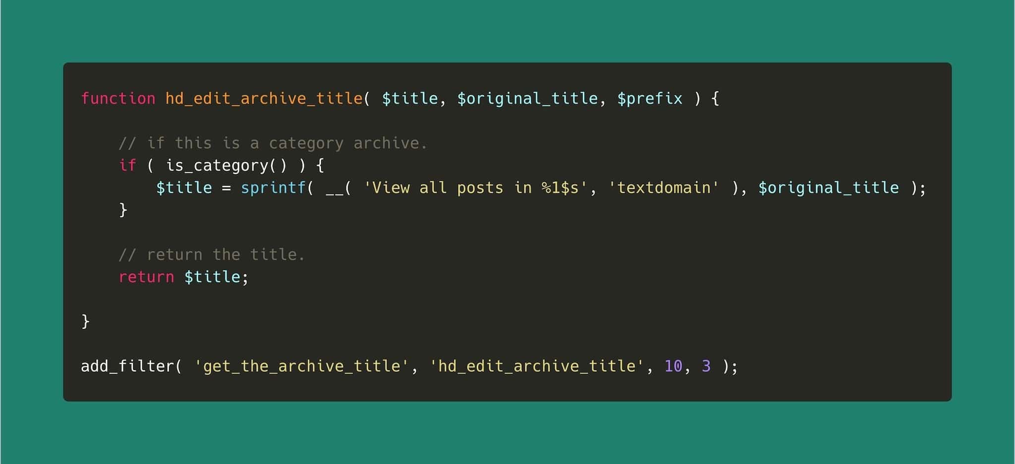 A guide on how to use, edit and customise WordPress archive titles