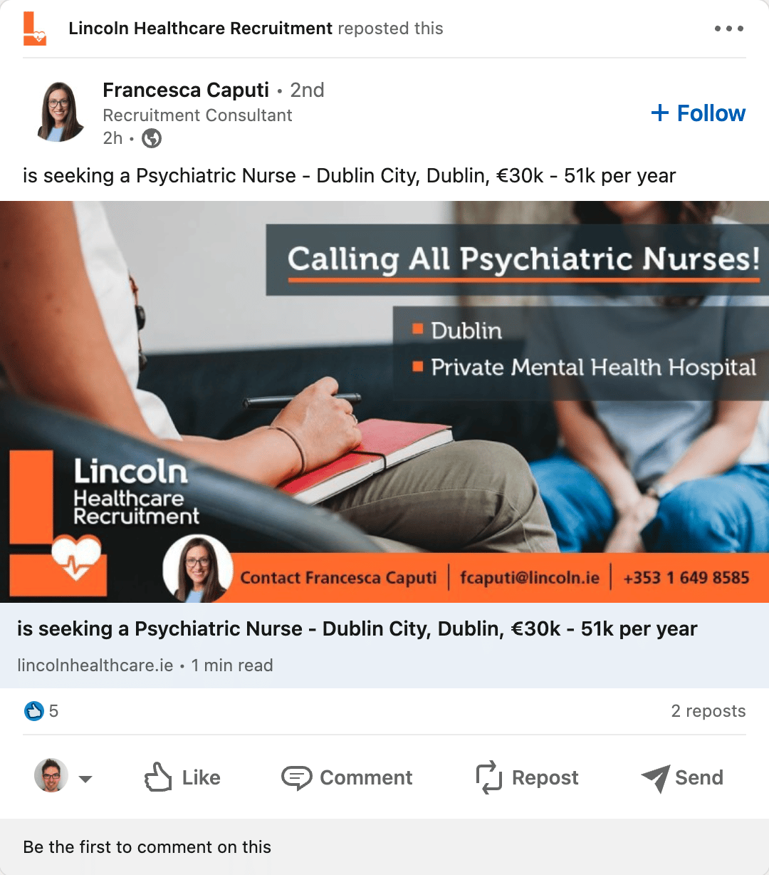 Social sharing images for jobs - Highrise Digital